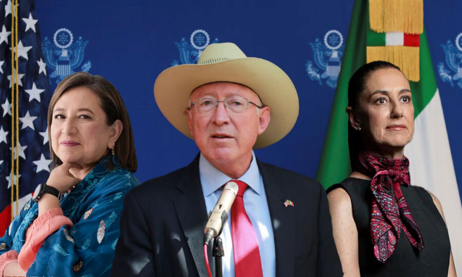 Claudia Sheinbaum y Xóchitl Gálvez se reúnen con Ken Salazar