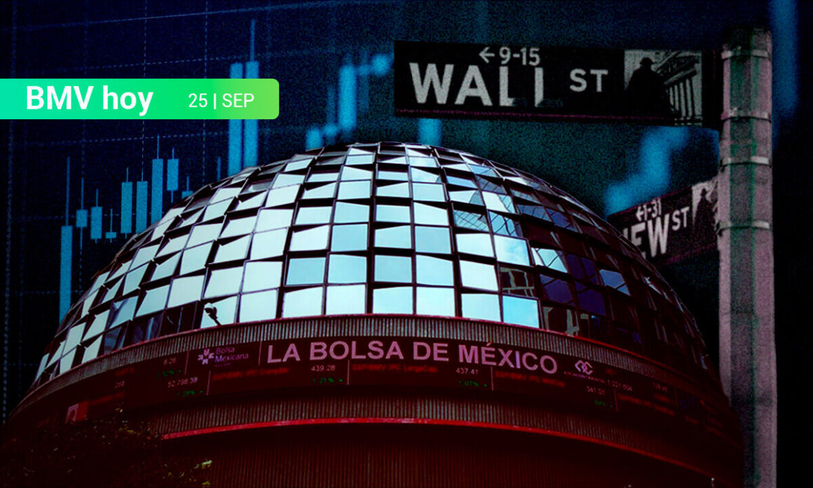 ¿Cómo operan la BMV y Wall Street este miércoles 25 de septiembre de 2024?
