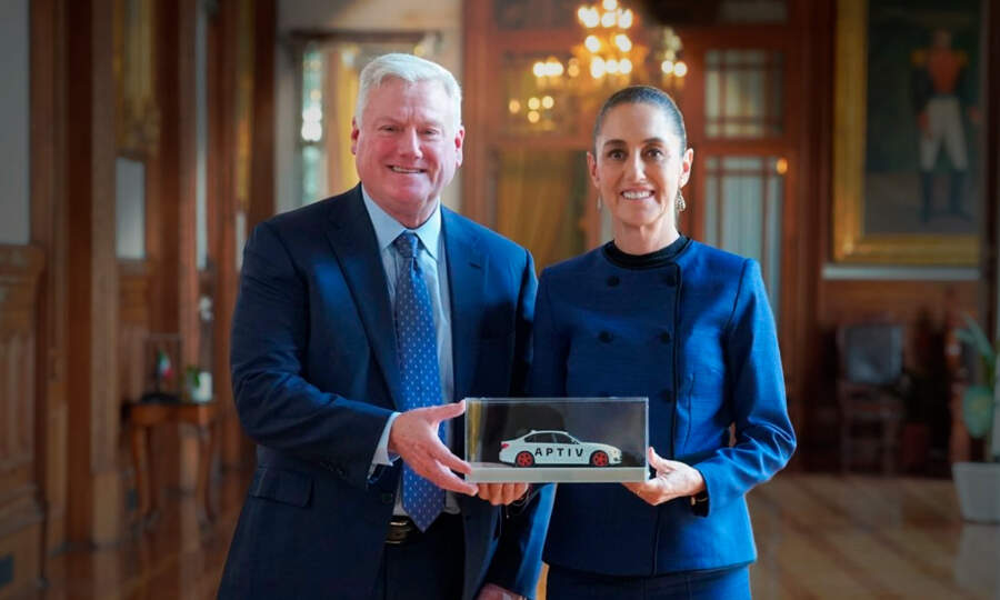 Claudia Sheinbam se reúne con CEO de Aptiv, uno de los mayores ...