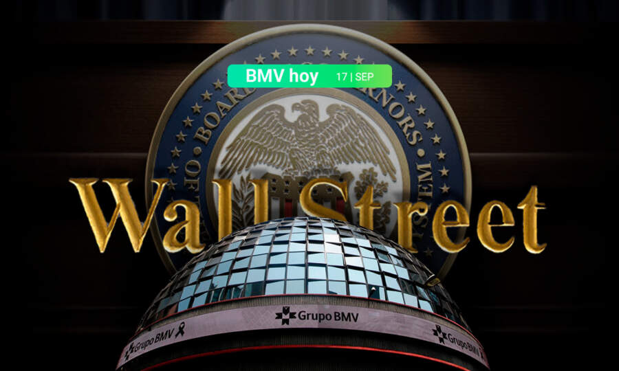 ¿Cómo operan la BMV y Wall Street este miércoles 17 de septiembre de 2025?